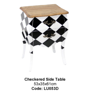 Checkered Side Table - Megaria