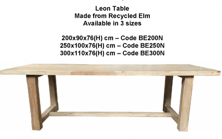 Leon Dining Table BE200/BE250/BE300 - Megaria