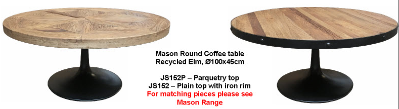Mason Round Coffee Table - Megaria