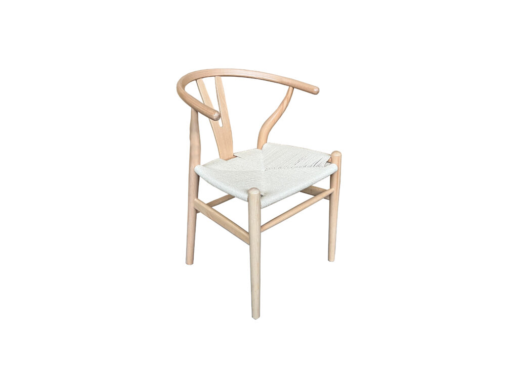 Replica Wishbone Chair Natural/Black/White WB7031 - Megaria